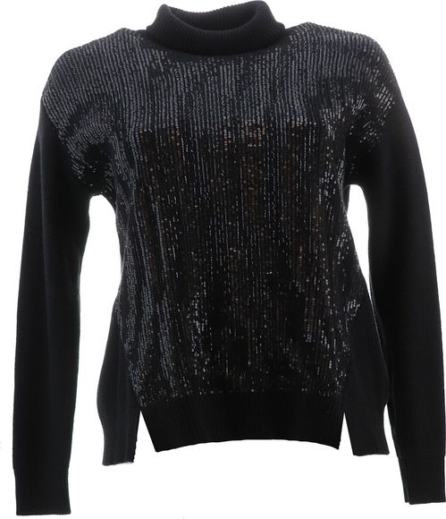 DG2 by Diane Gilman | Tops | Dg2 Diane Gilman Sequin Turtleneck Sweater ...